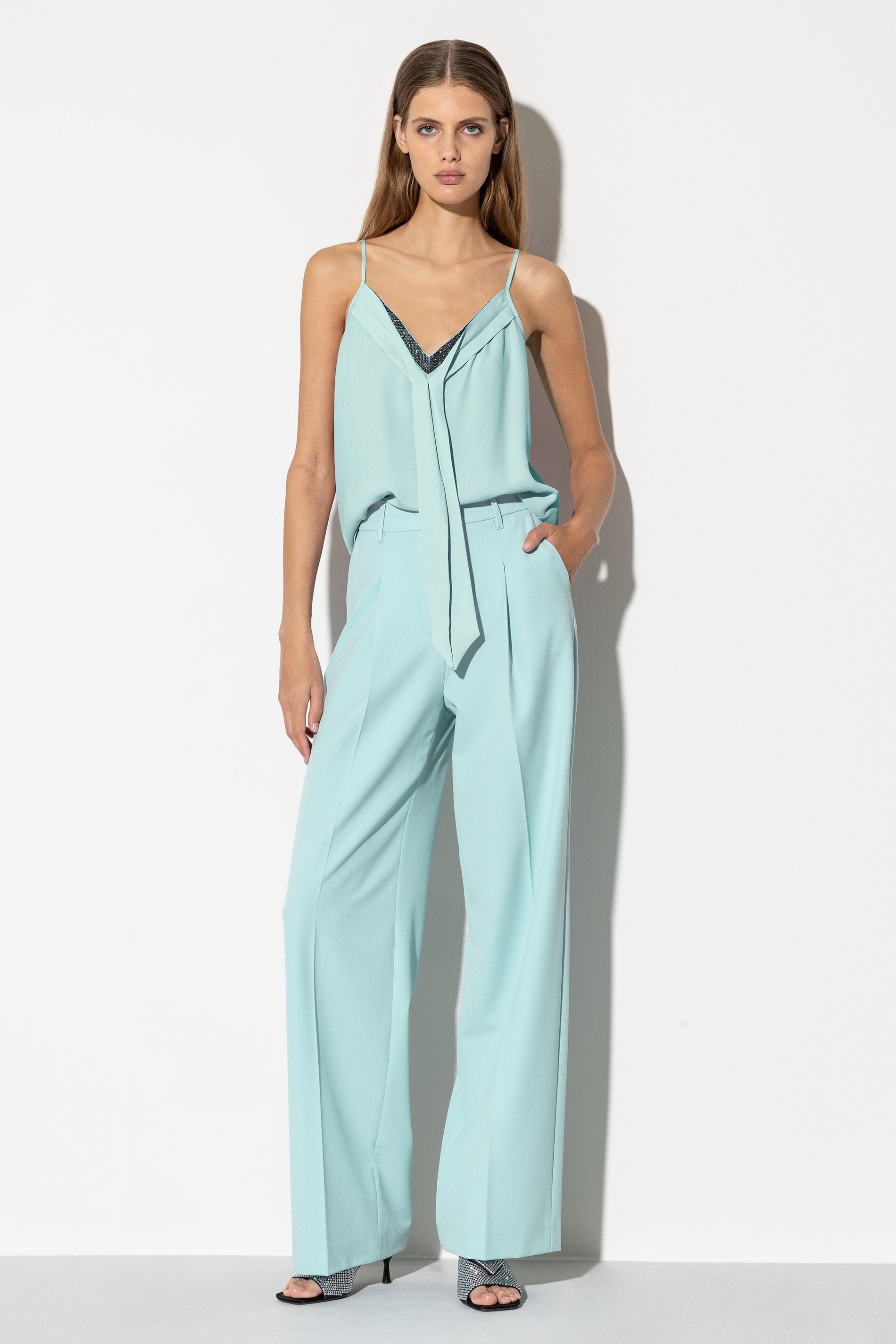 Luisa Cerano OUTLET | Camisole-Top aus Seiden-Mix im SALE | ARCHIVIST